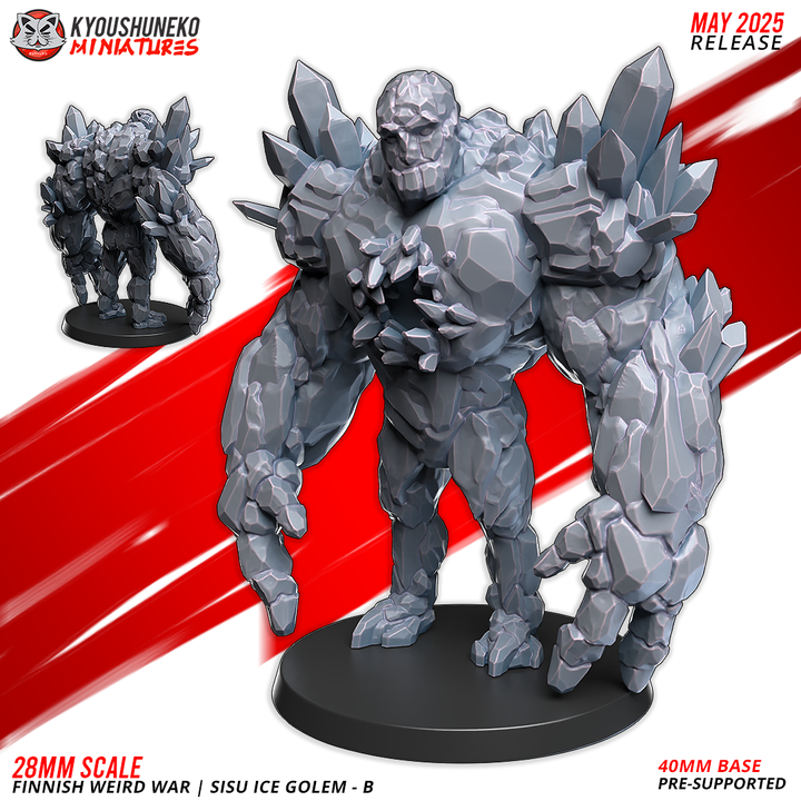 3D Printable Sisu Ice Golem - B | Finnish Weird War ww2 by Kyoushuneko ...