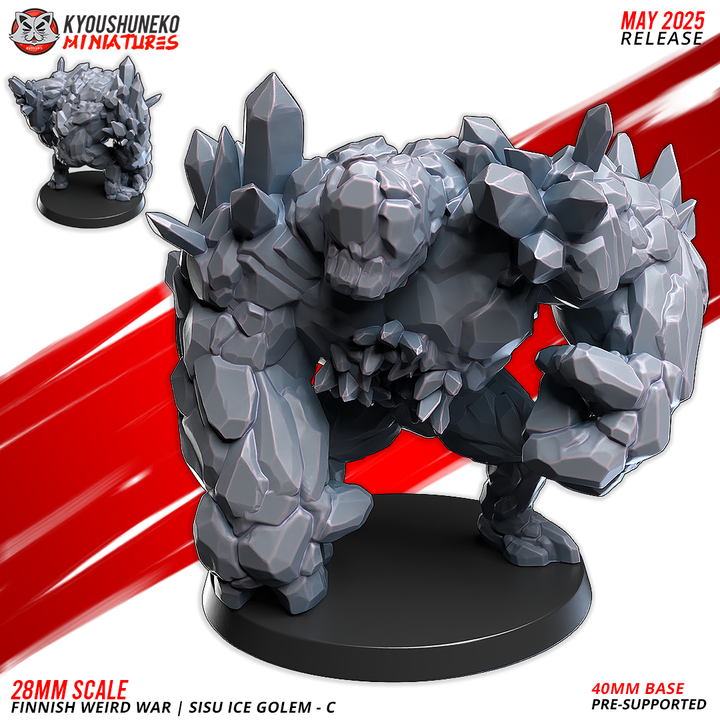 3D Printable Sisu Ice Golem - C | Finnish Weird War ww2 by Kyoushuneko ...