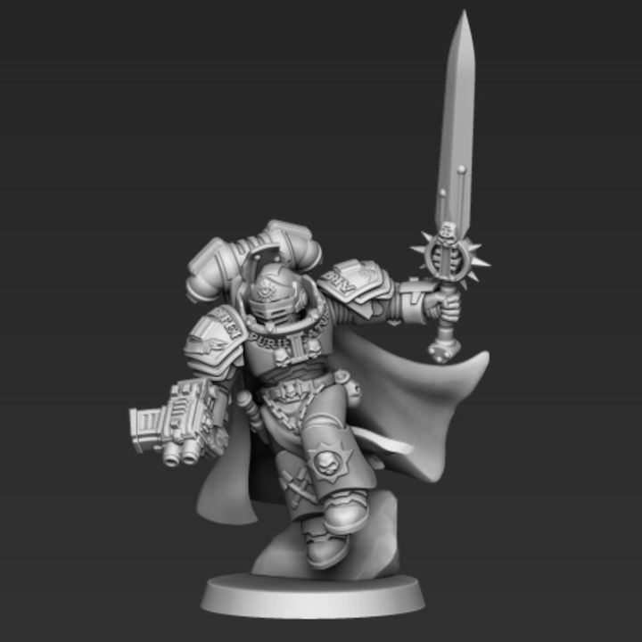 3D Printable Silver Wardens Legio Purificatus by Chad Hoverter