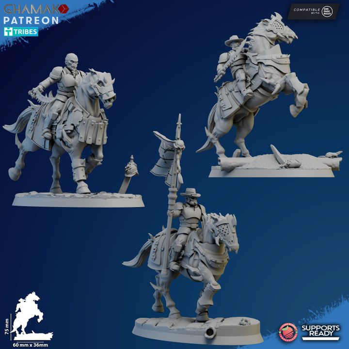 3D Printable Corrupted Cavalry by Ghamak