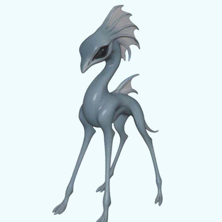 3D Printable Zephyrix – Ethereal Sky Drake by Fantasy Figures