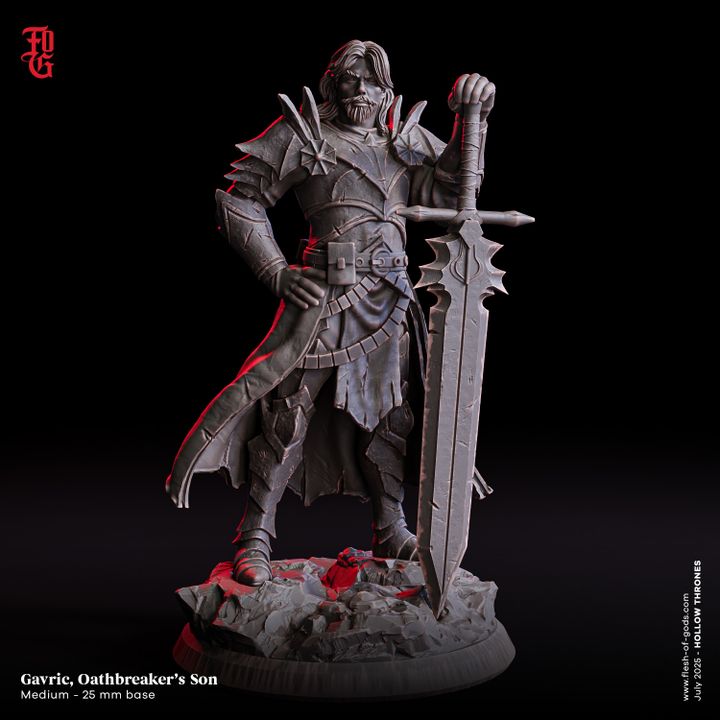 3D Printable Gavric, Oathbreaker's Son by Flesh of Gods