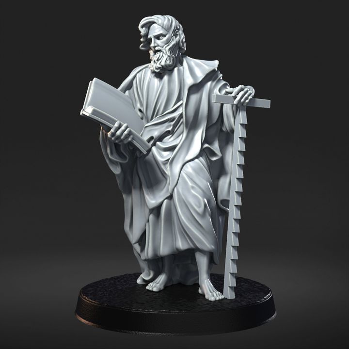 3D Printable PRE-SUPPORTED 12 Holy Apostles and Sacred Hierarchy - 32mm ...