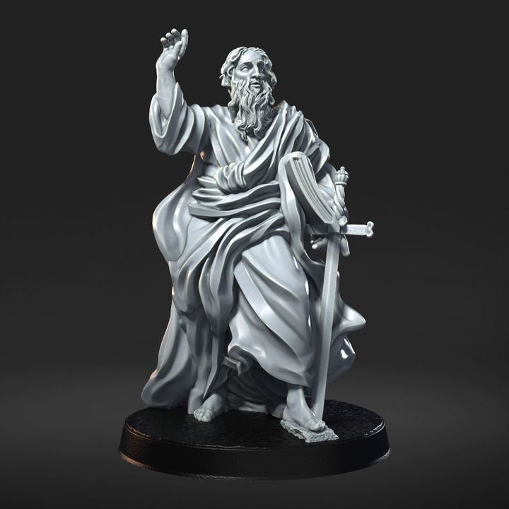 3D Printable PRE-SUPPORTED 12 Holy Apostles and Sacred Hierarchy - 32mm ...
