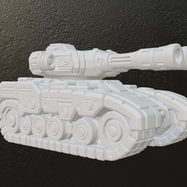 3D Printable Mondo MBT, 6mm scale by Rod Genardini
