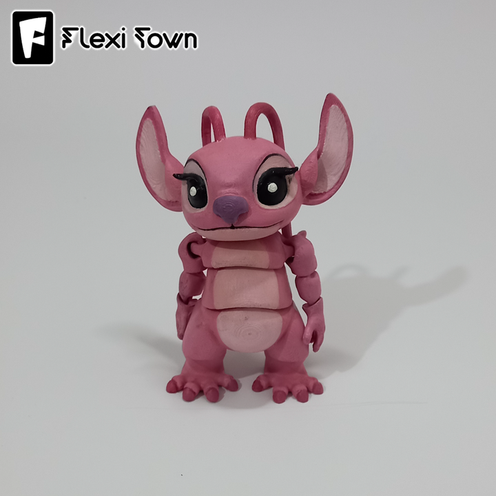 3D Printable Flexi Angle, Lilo & Stitch, Articulated fidget figure, 3mf ...