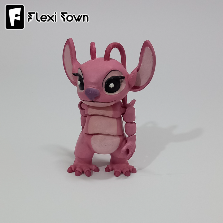 3D Printable Flexi Angle, Lilo & Stitch, Articulated fidget figure, 3mf ...