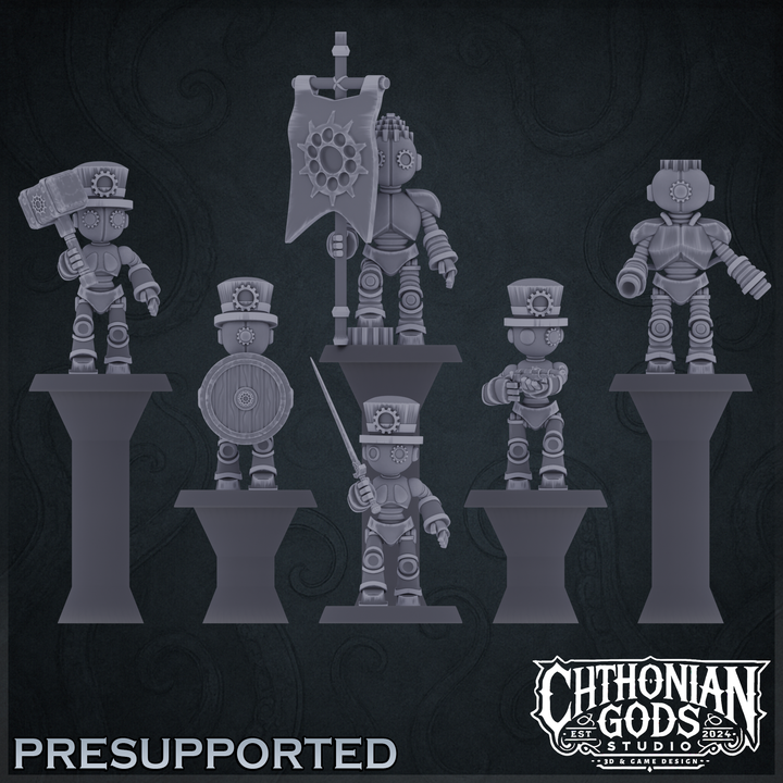 3D Printable GlockWork Legion – 11 STL Set by ChthonianGodsStudio