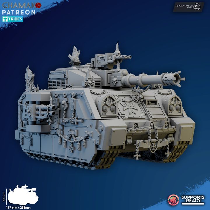 3D Printable Templar Tactical Tank by Ghamak