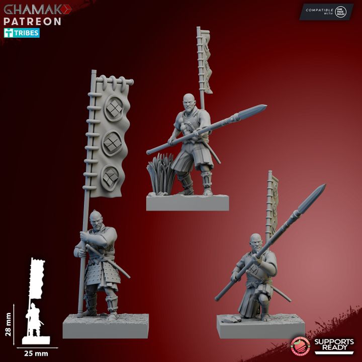 3D Printable Ashigaru Oda Yari by Ghamak