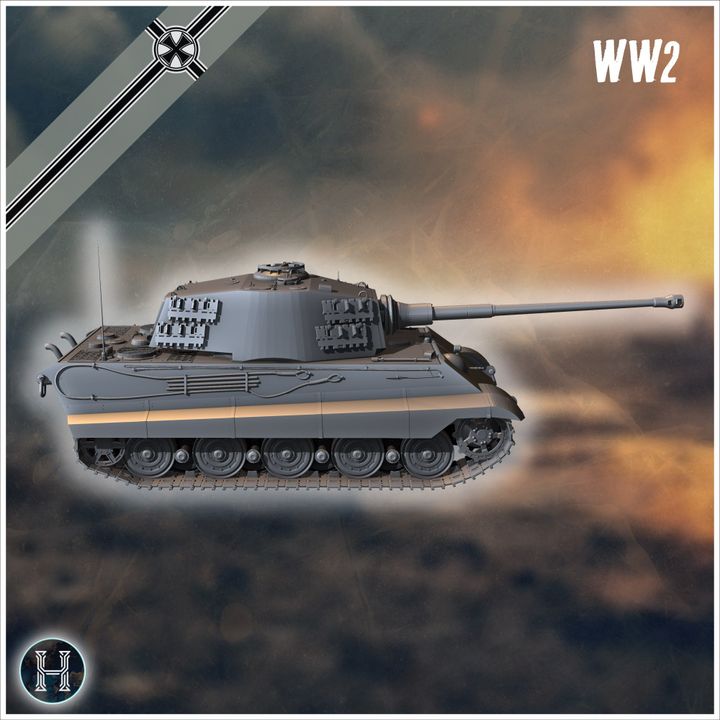 3D Printable King Tiger II 2 German heavy tank (4) - Germany Eastern ...
