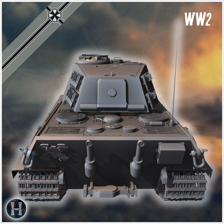3D Printable King Tiger II 2 German heavy tank (4) - Germany Eastern ...