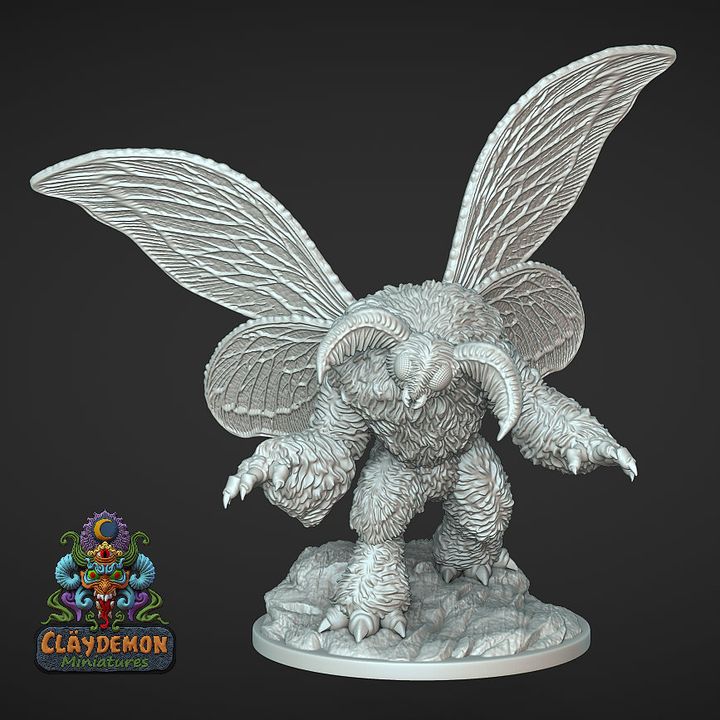 3D Printable Mothman by Claydemon Miniatures