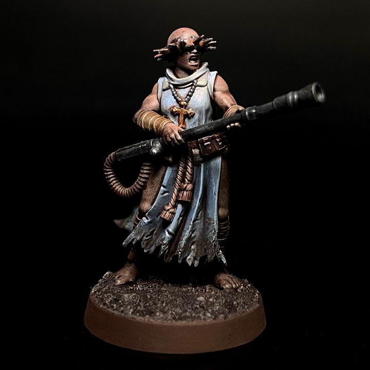 3D Printable Progressors with Flamethrowers by Bombshell Miniatures