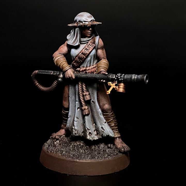 3D Printable Progressors with Flamethrowers by Bombshell Miniatures