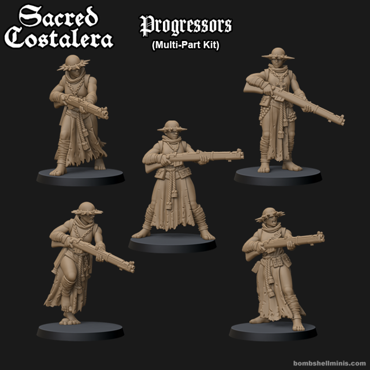 3D Printable Progressors by Bombshell Miniatures