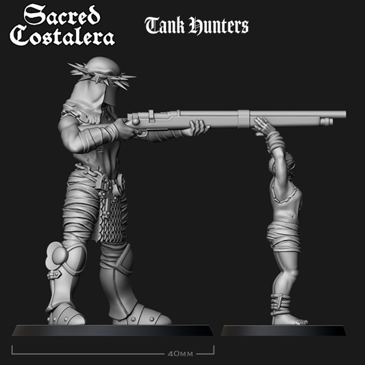 3D Printable Tank Hunters by Bombshell Miniatures