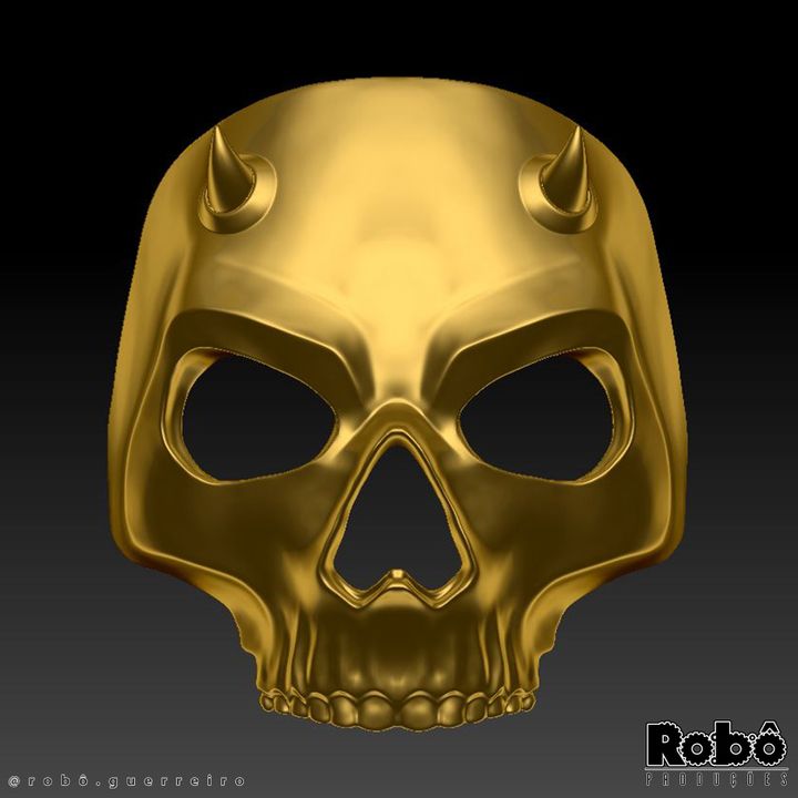 3D Printable Ghost Gilded Reaper Golden Skull Mask - Call of Duty ...