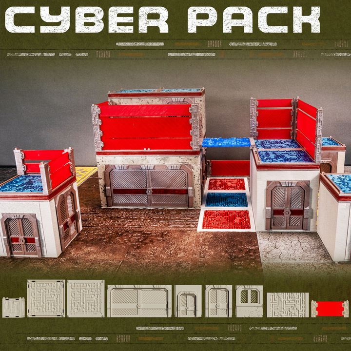 3D Printable The Cyber Training Grounds Modular Buildings and Terrain ...