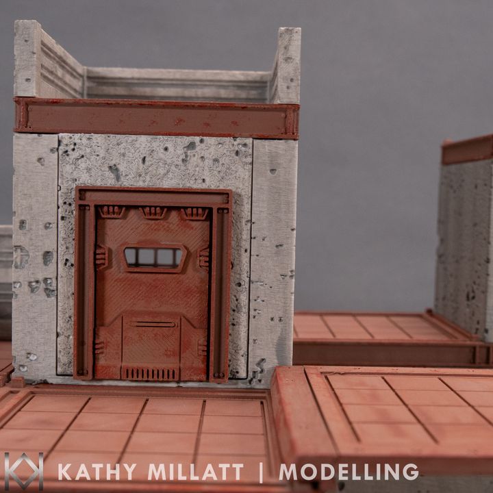 3D Printable The Mech Training Grounds Modular Buildings and Terrain ...