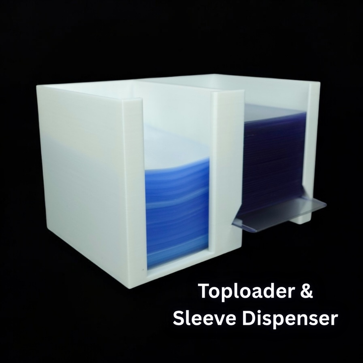 3D Printable CardCare Lite – Sleeve & Toploader Dispenser by MysticMesh3D