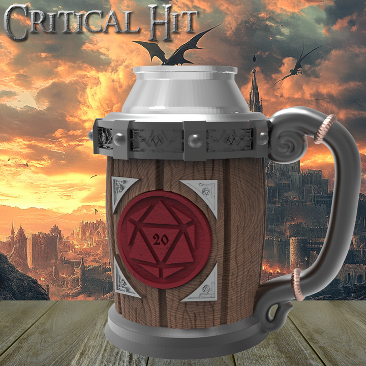 3D Printable Fantasy Tankards Can Sleeves Collection by Dragons & Flowers