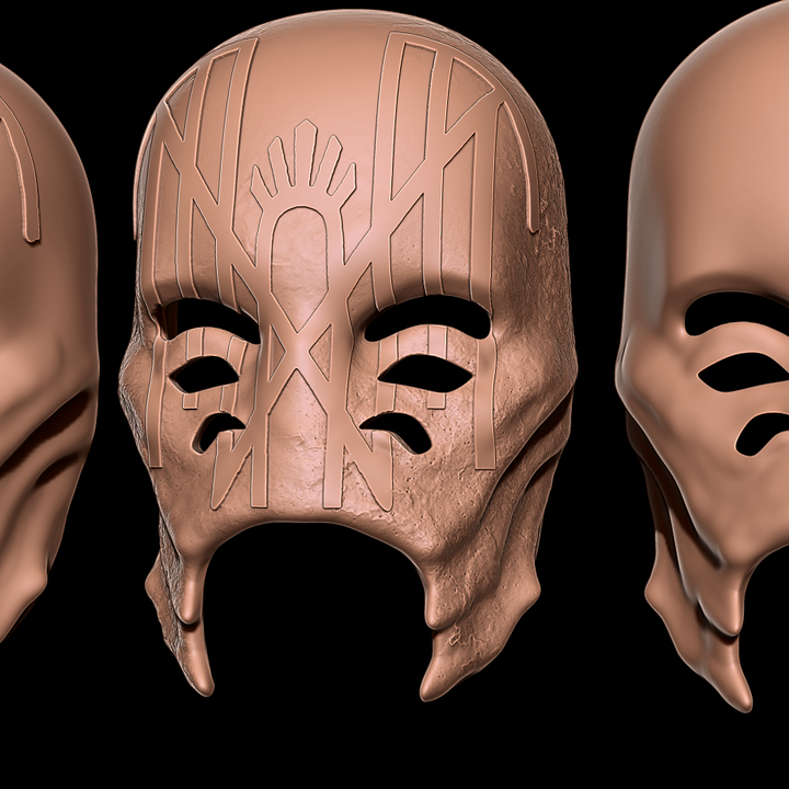 3D Printable SLEEP TOKEN VESSEL Mask And Skull STL Model Print Fan Art ...