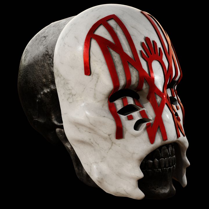 3D Printable SLEEP TOKEN VESSEL Mask And Skull STL Model Print Fan Art ...