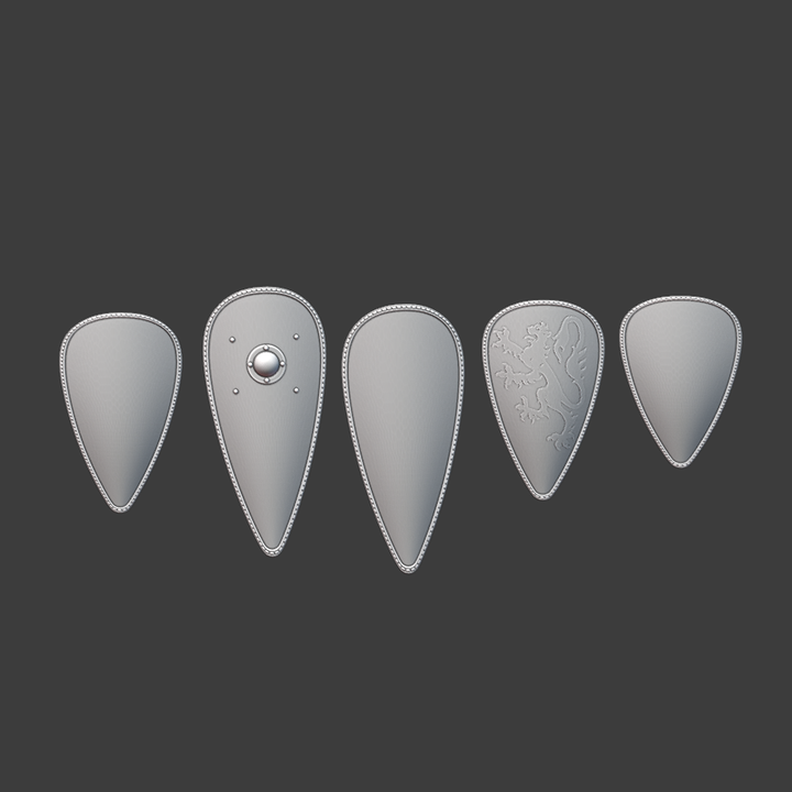 3D Printable Kievan-Rus shield pack #1 by Northern Crusades Miniatures