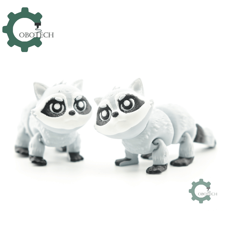 3D Printable Cobotech Articulated Grumpy Raccoon by Cobotech
