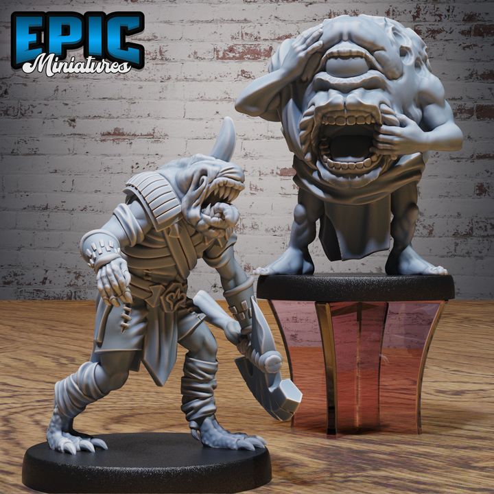 3D Printable Cult Flesh Set / Abomination Beast / Demonic Soul / Ugly ...