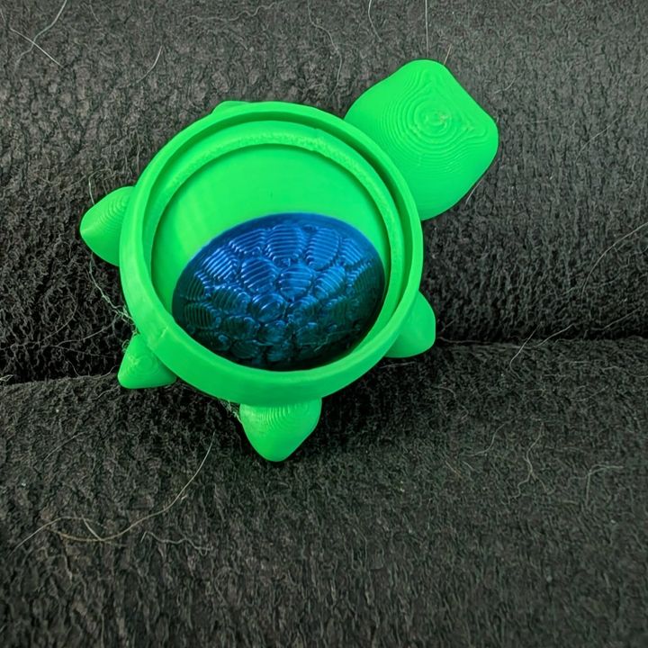 3D Printable Turtle Gyro Fidget-- Easy, fast print! by Jambaby Designs