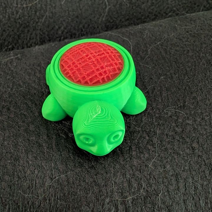 3D Printable Turtle Gyro Fidget-- Easy, fast print! by Jambaby Designs