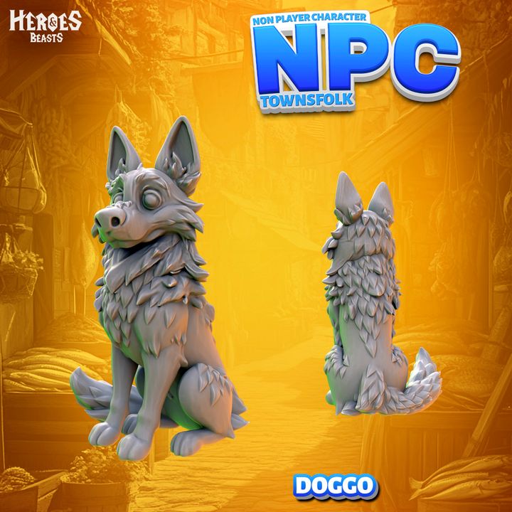 3D Printable Doggo by Heroes and Beasts