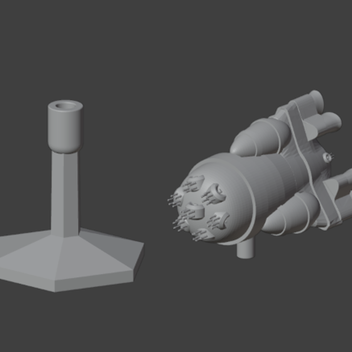 3D Printable Space Combat Corvette Class Trillian Spaceship and Flight ...