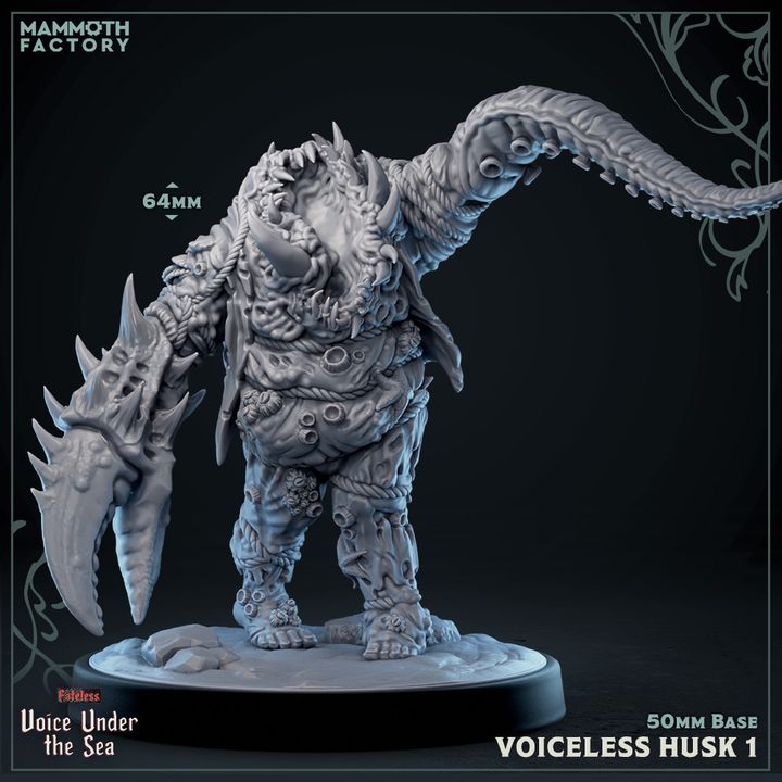 3D Printable Voiceless Husks (2 Models) by Mammoth Factory