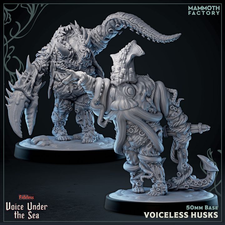 3D Printable Voiceless Husks (2 Models) by Mammoth Factory