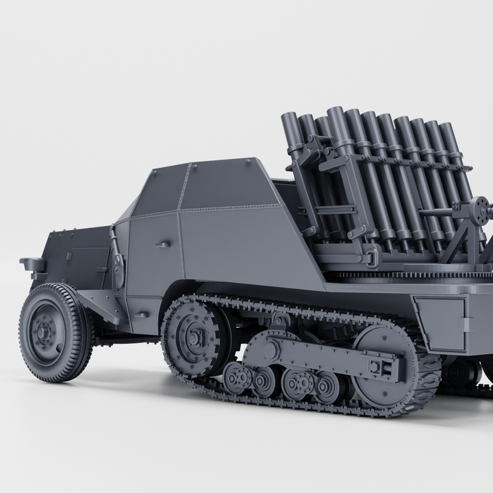 3D Printable Half-track S307(f) Reihenwerfer (row launcher) (Germany ...
