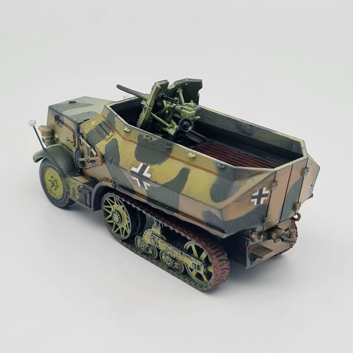 3D Printable Half-track Unic U304(f) with PaK 36 (Germany+France, WW2 ...