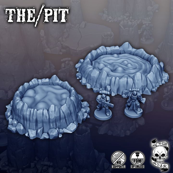 3D Printable The Pit - Volcano Set by Forbidden Prints