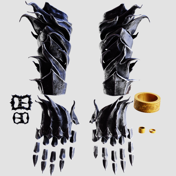 3D Printable HEOLSTOR COSPLAY GAUNTLETS Nightreign Jewelry STL Model ...