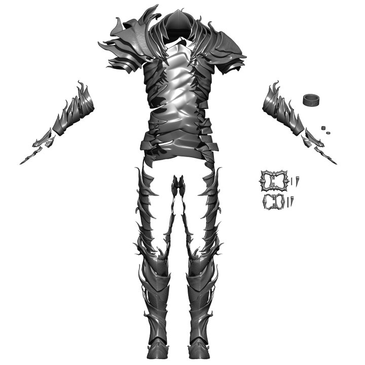 3D Printable HEOLSTOR COSPLAY FULL Armor Helmless STL Model Print Fan ...