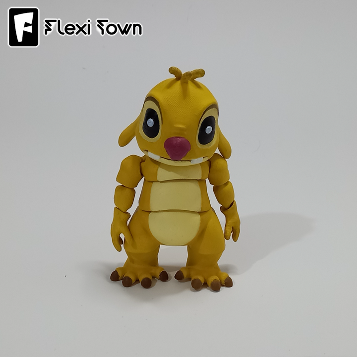 3D Printable Flexi Reuben, Lilo & Stitch, Articulated fidget figure ...