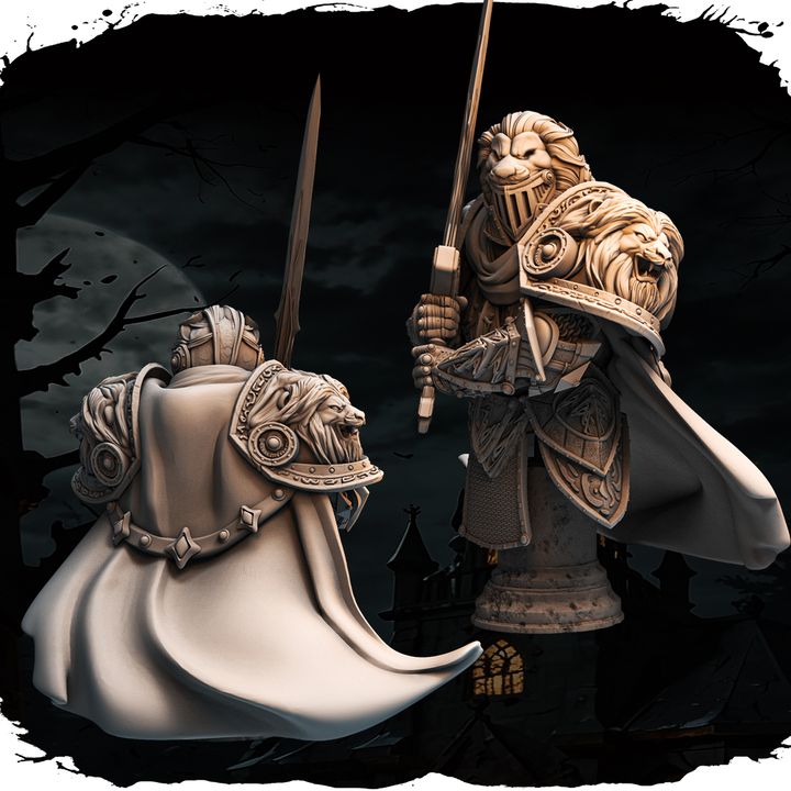 3D Printable Bust Sir Lancelot by Haito