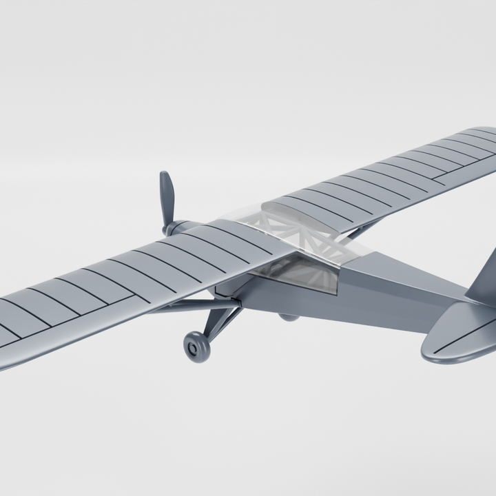 3D Printable Taylorcraft Auster Mk.I and Mk.III (scale 1:100) (UK, WW2 ...
