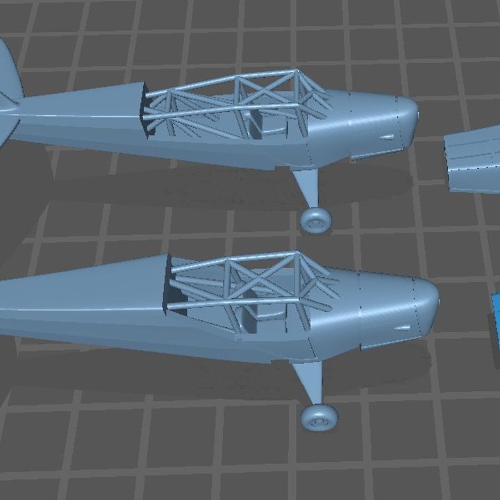 3D Printable Taylorcraft Auster Mk.I and Mk.III (scale 1:100) (UK, WW2 ...