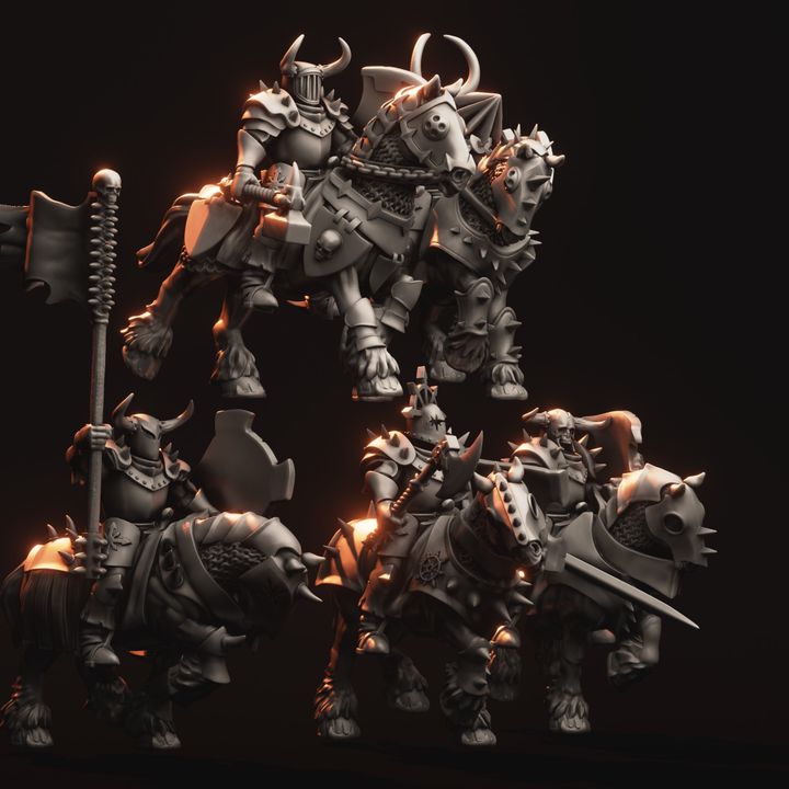 3D Printable Corrupted Knights by SabertoothCollectibles