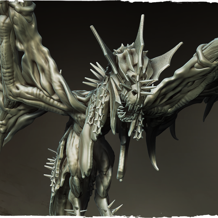 3D Print of Blight Wyrm - Reign of Dragons by kitkelly