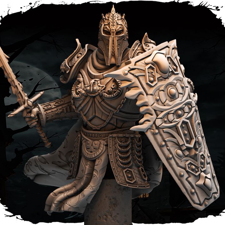 3D Printable Bust Sir Percival by Haito