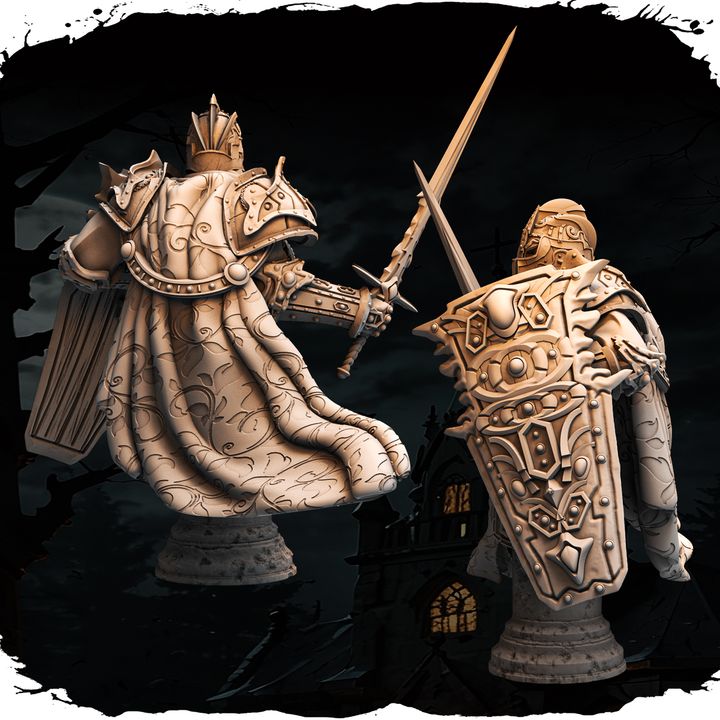 3D Printable Bust Sir Percival by Haito